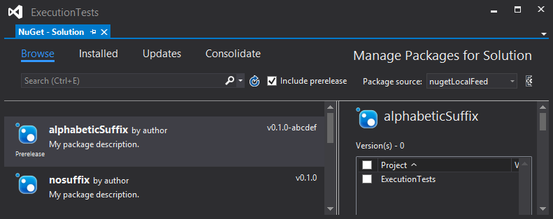 nuget.exe list does not find package with alphabetic pre-release suffix in a local feed; Visual ...