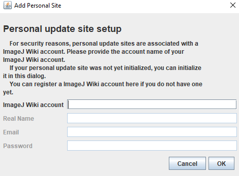 Rework "Add my site" · Issue #100 · imagej/imagej-updater · GitHub
