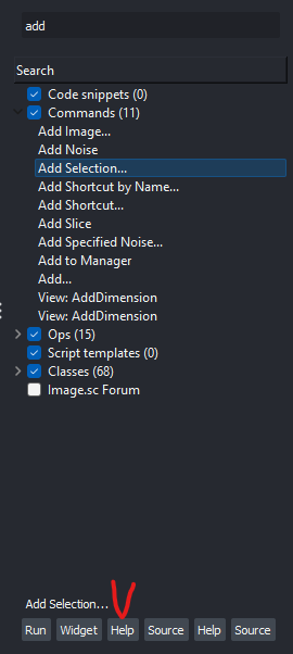 Commands have duplicate help/source buttons · Issue #178 · imagej/napari-imagej · GitHub