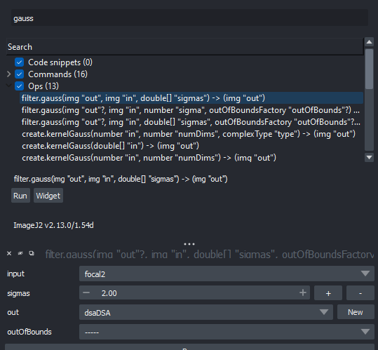 double[] gauss ops don't run on sample data · Issue #237 · imagej/napari-imagej · GitHub