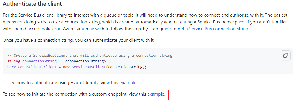 Service Bus Readme Issues · Issue 31492 · Azure Azure Sdk For Net · Github