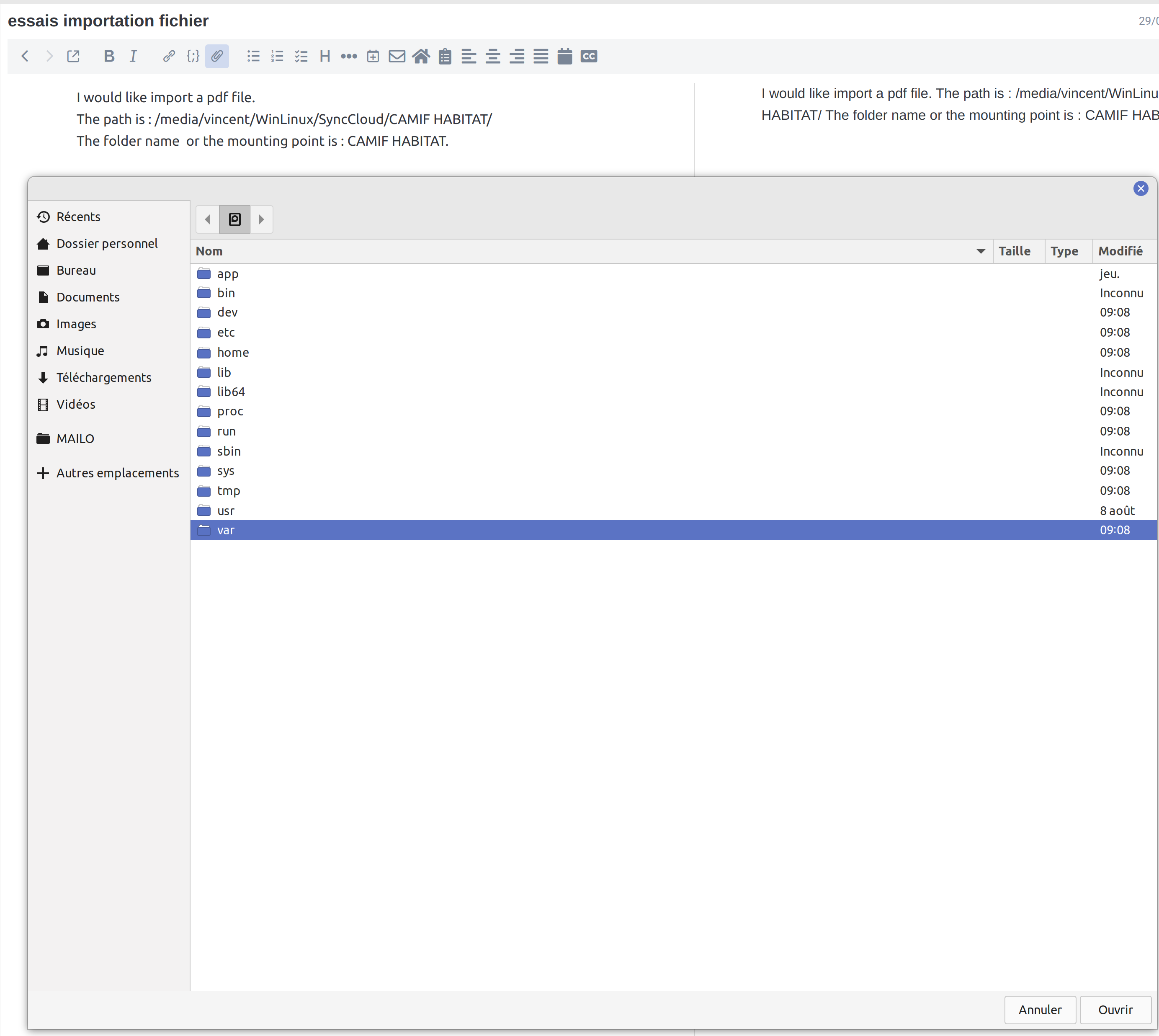 Folder with mounting point doesn't appear in the browser file · Issue #6788 · laurent22/joplin ...