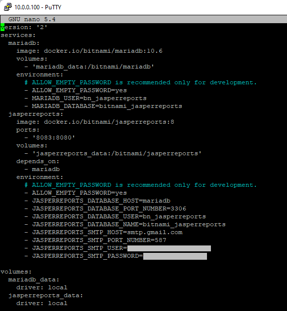 [bitnami/jasperreports] Docker SMTP Configuration · Issue #4677 · bitnami/containers · GitHub