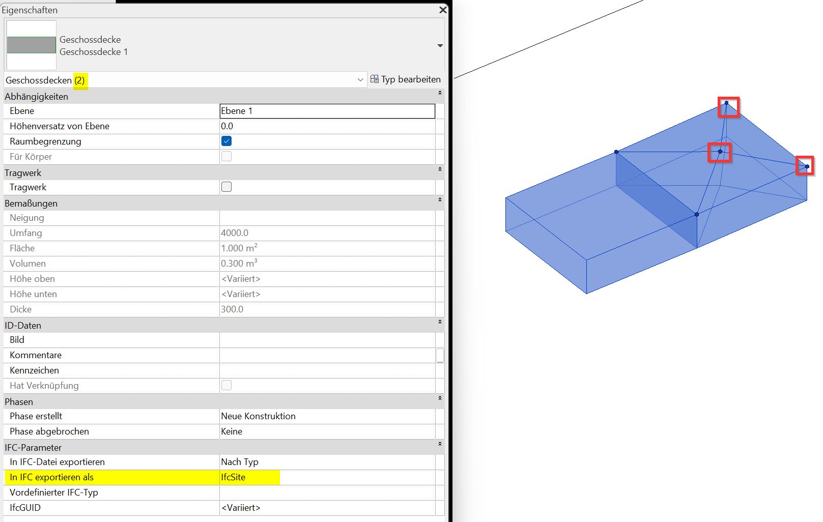 Revit Slab to IfcSite does not work with modified points · Issue #505 · Autodesk/revit-ifc · GitHub