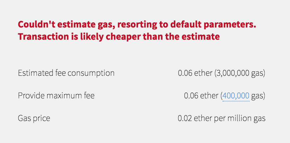 couldn't estimate gas error · Issue #4117 · ethereum/mist · GitHub