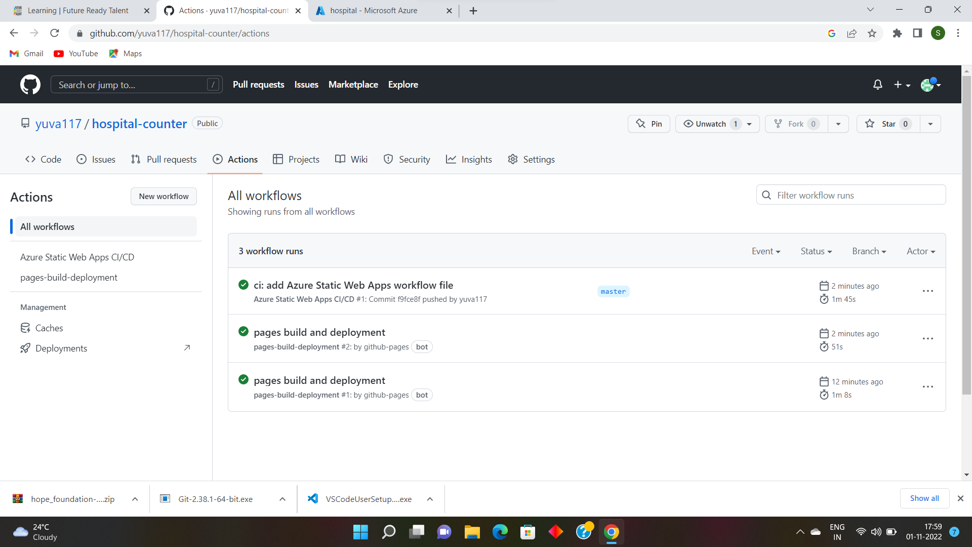 GitHub - yuva117/hospital-counter: This is my final project