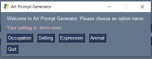 GitHub - marikodes/Art-Prompt-Generator: Don't know what to draw? Use ...