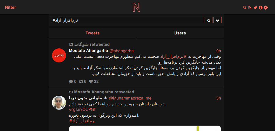 Add RTL (bidi) support · Issue #76 · zedeus/nitter · GitHub