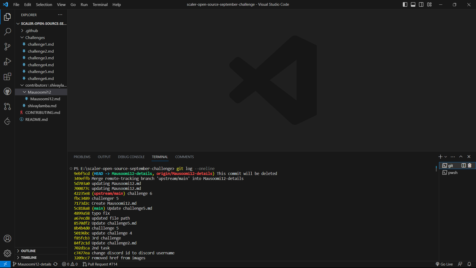All Challenges : Mausoomi Roy · Issue #268 · scaleracademy/scaler-open-source-september ...