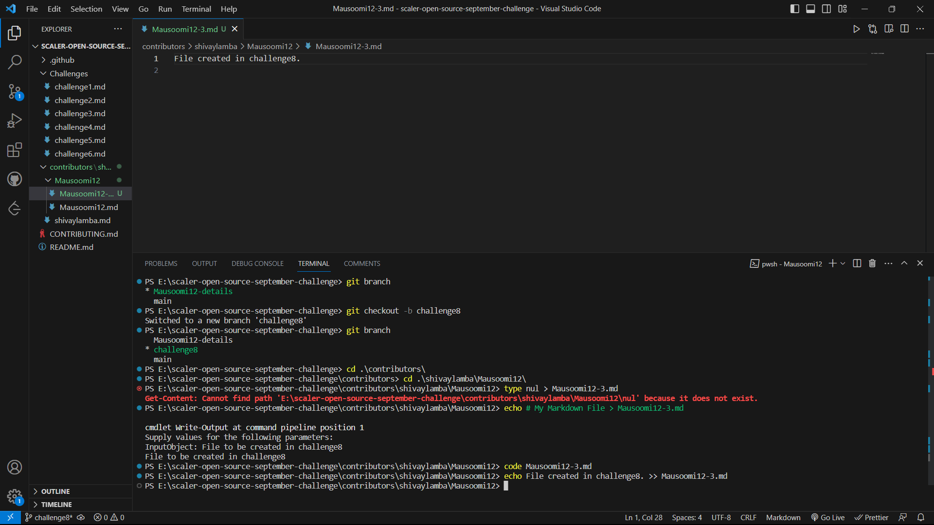 All Challenges : Mausoomi Roy · Issue #268 · scaleracademy/scaler-open-source-september ...