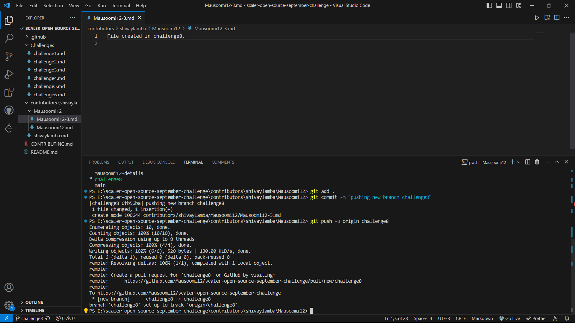 All Challenges : Mausoomi Roy · Issue #268 · scaleracademy/scaler-open-source-september ...