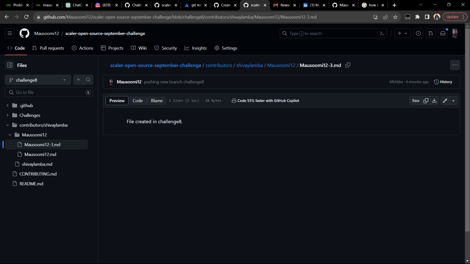 All Challenges : Mausoomi Roy · Issue #268 · scaleracademy/scaler-open-source-september ...