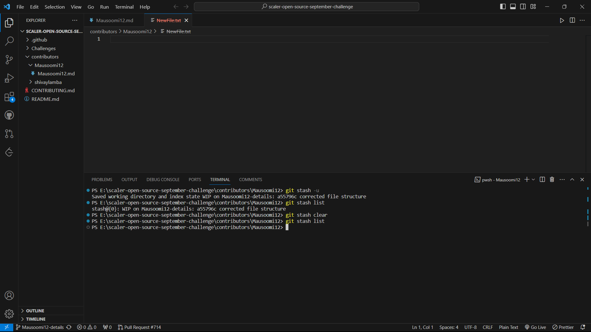 All Challenges : Mausoomi Roy · Issue #268 · scaleracademy/scaler-open-source-september ...