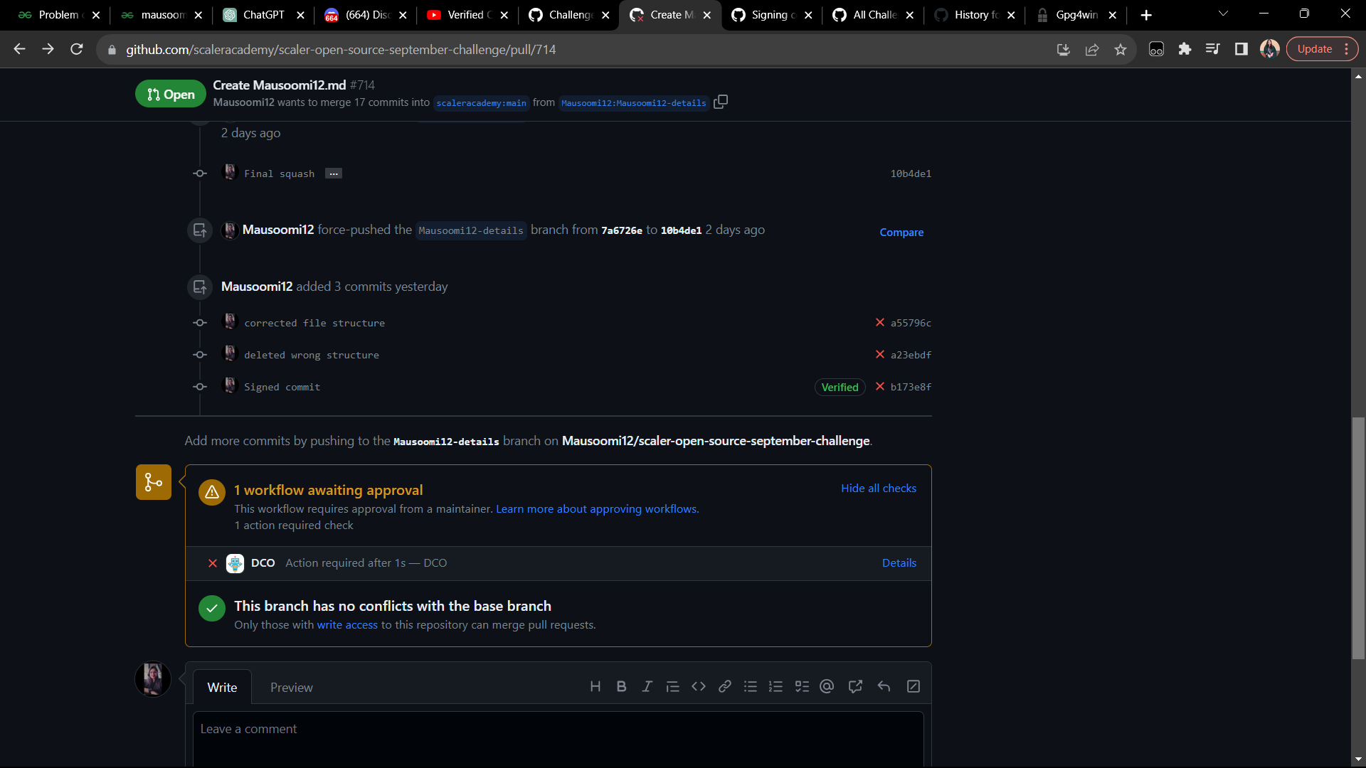 All Challenges : Mausoomi Roy · Issue #268 · scaleracademy/scaler-open-source-september ...