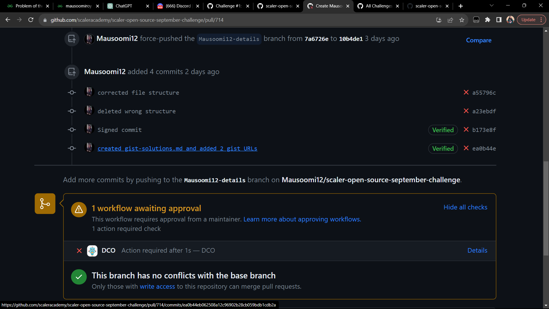 All Challenges : Mausoomi Roy · Issue #268 · scaleracademy/scaler-open-source-september ...