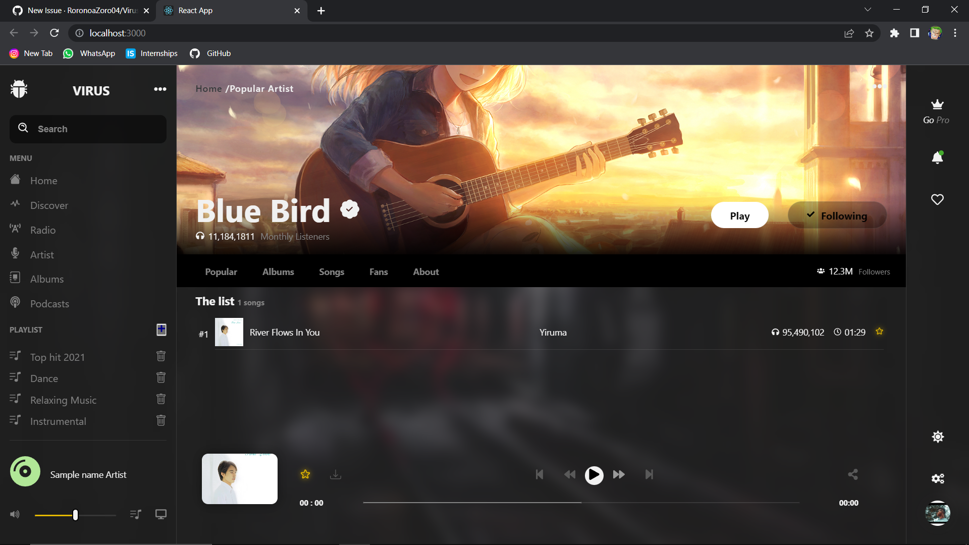 GitHub - RoronoaZoro04/Virus-Music-Player