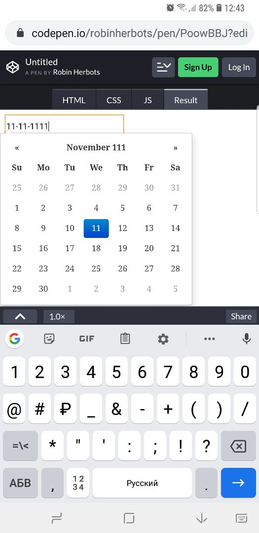 bootstrap-datepicker: date bug in mobile version · Issue #2195 · RobinHerbots/Inputmask · GitHub