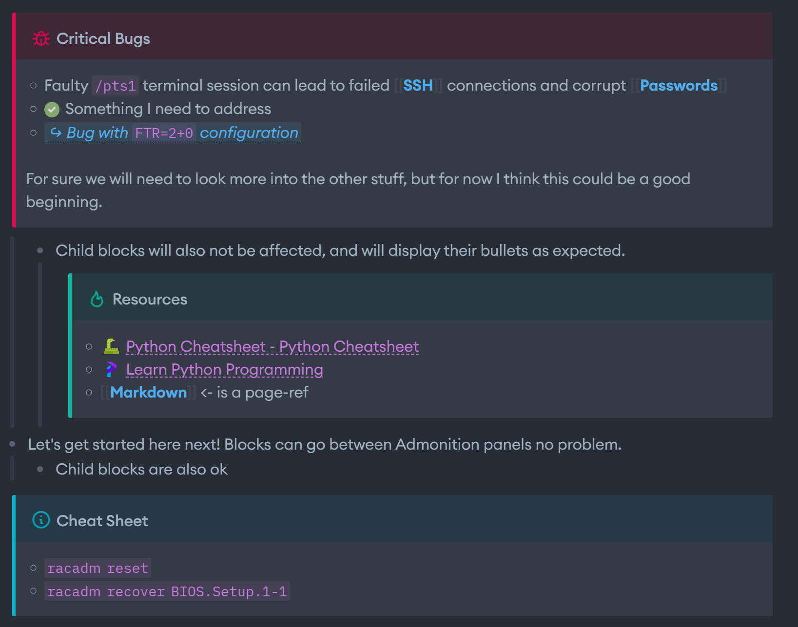Admon Plugin Banner Display Issues · Issue #7 · blueteafrog/logseq-gunmetal-theme · GitHub