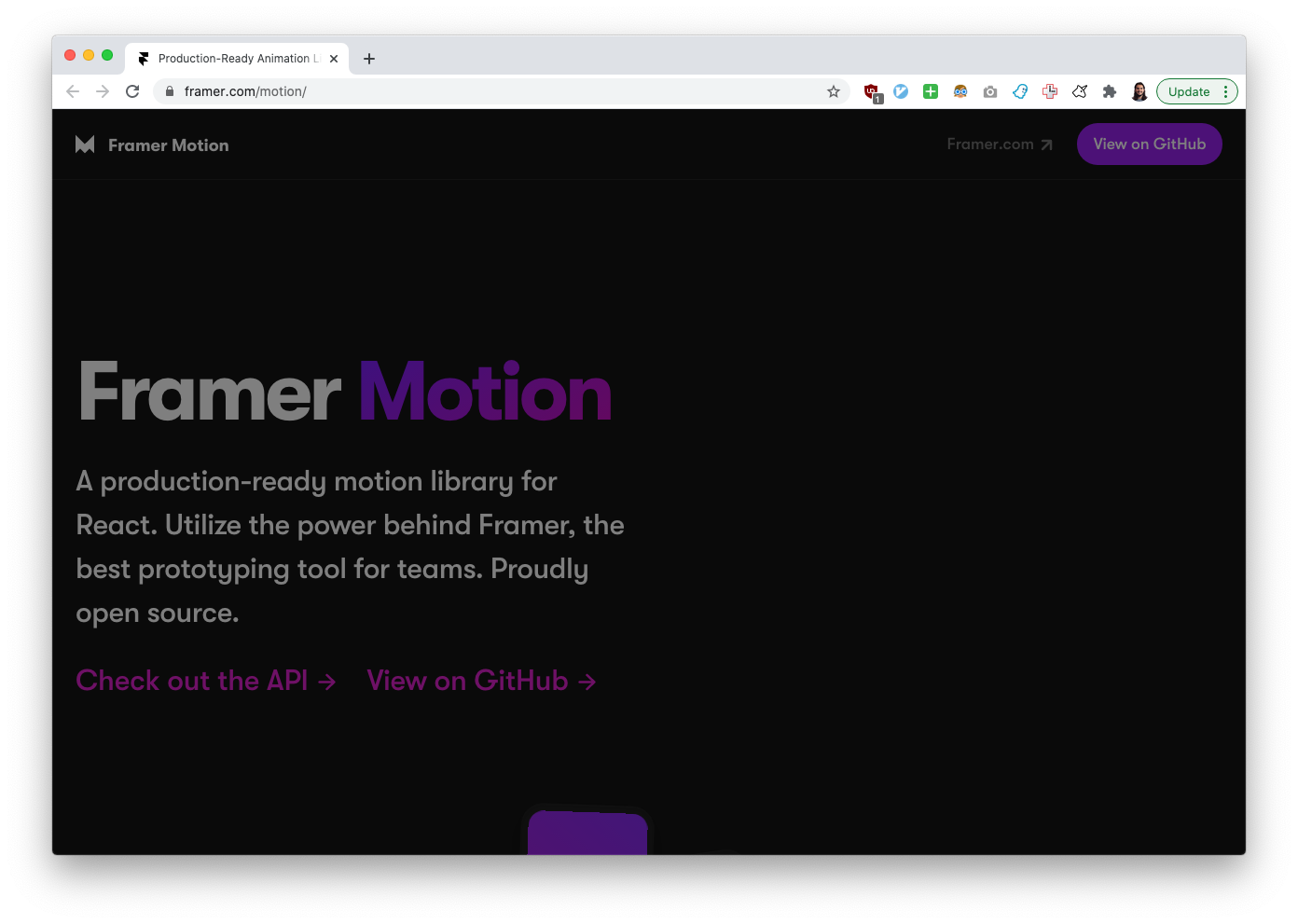 [BUG] Main website (framer.com/motion) isn't working · Issue #967 · motiondivision/motion · GitHub
