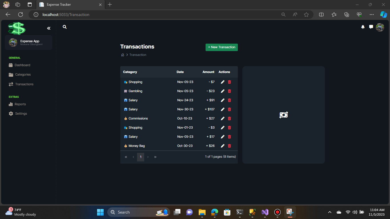 GitHub - NjabuloMswane/Expense-Tracker: Building an Expense Tracker App with ASP.NET Core MVC
