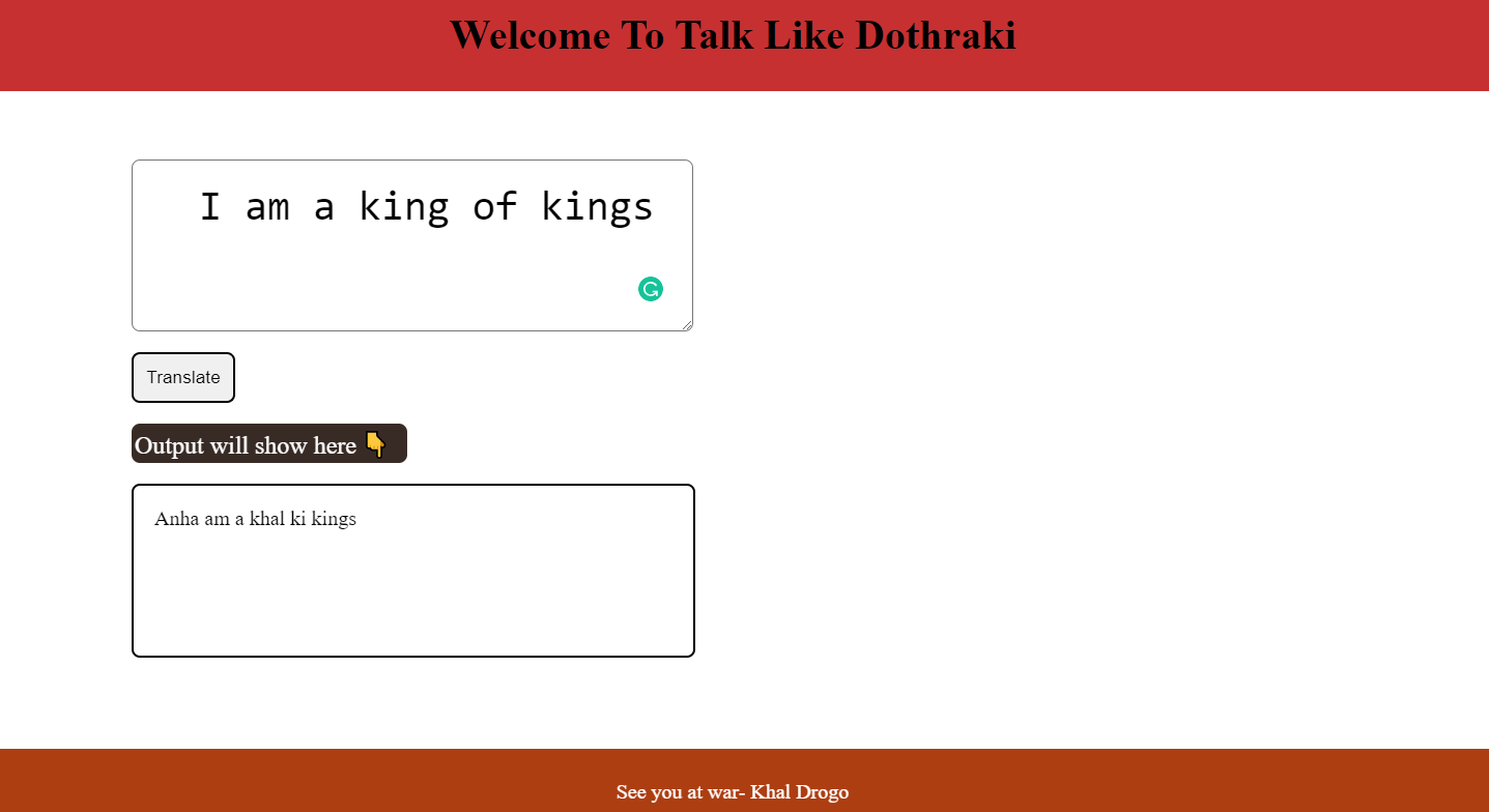 GitHub - amaan1dev/neog-camp-dothraki-talk: minion talk with vanilla js