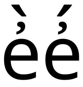 Some Cyrillic diacritic combinations should be stacked horizontally ...