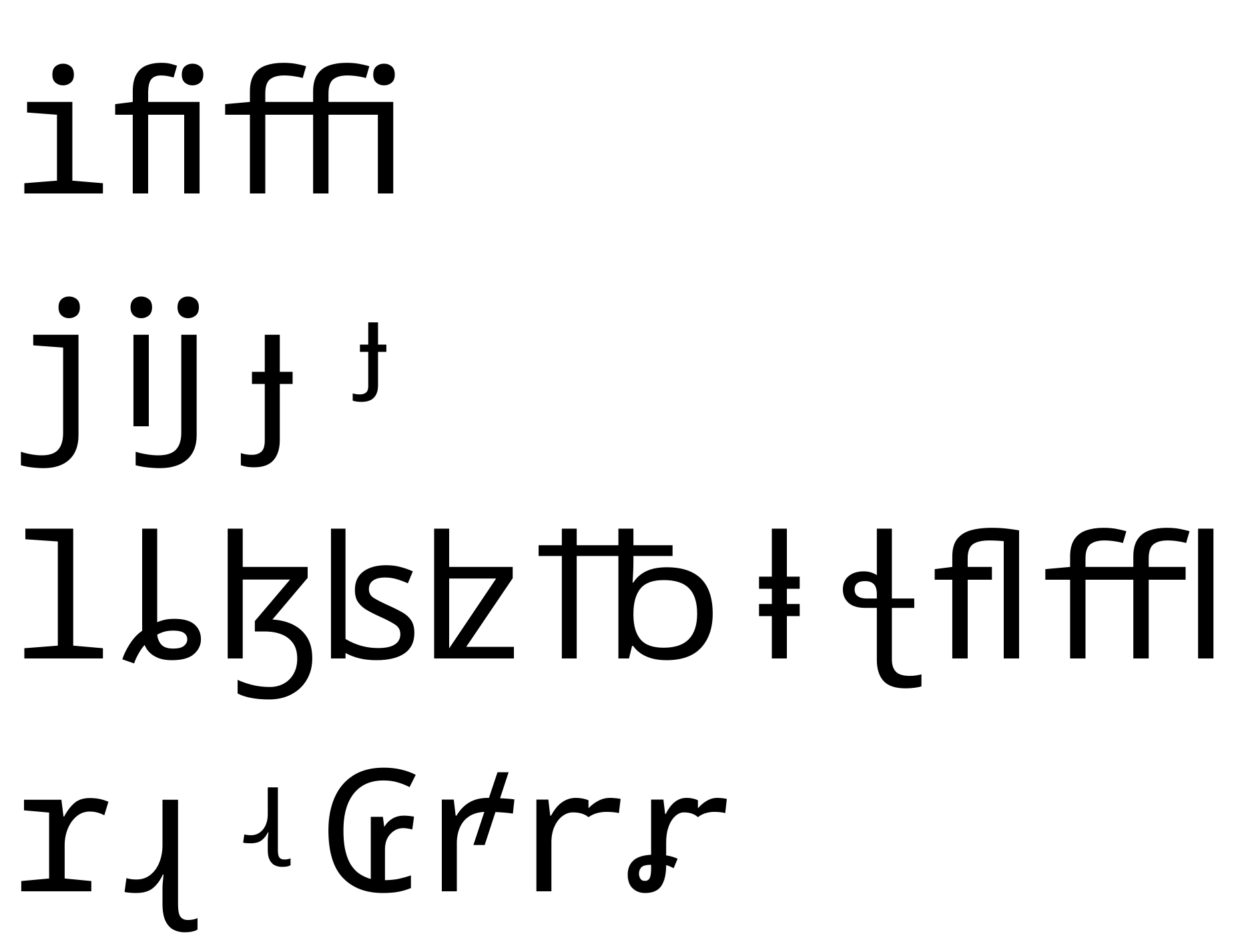 Inconsistent serifs in Noto Sans Mono for i, j, l, and r · Issue #354 ...