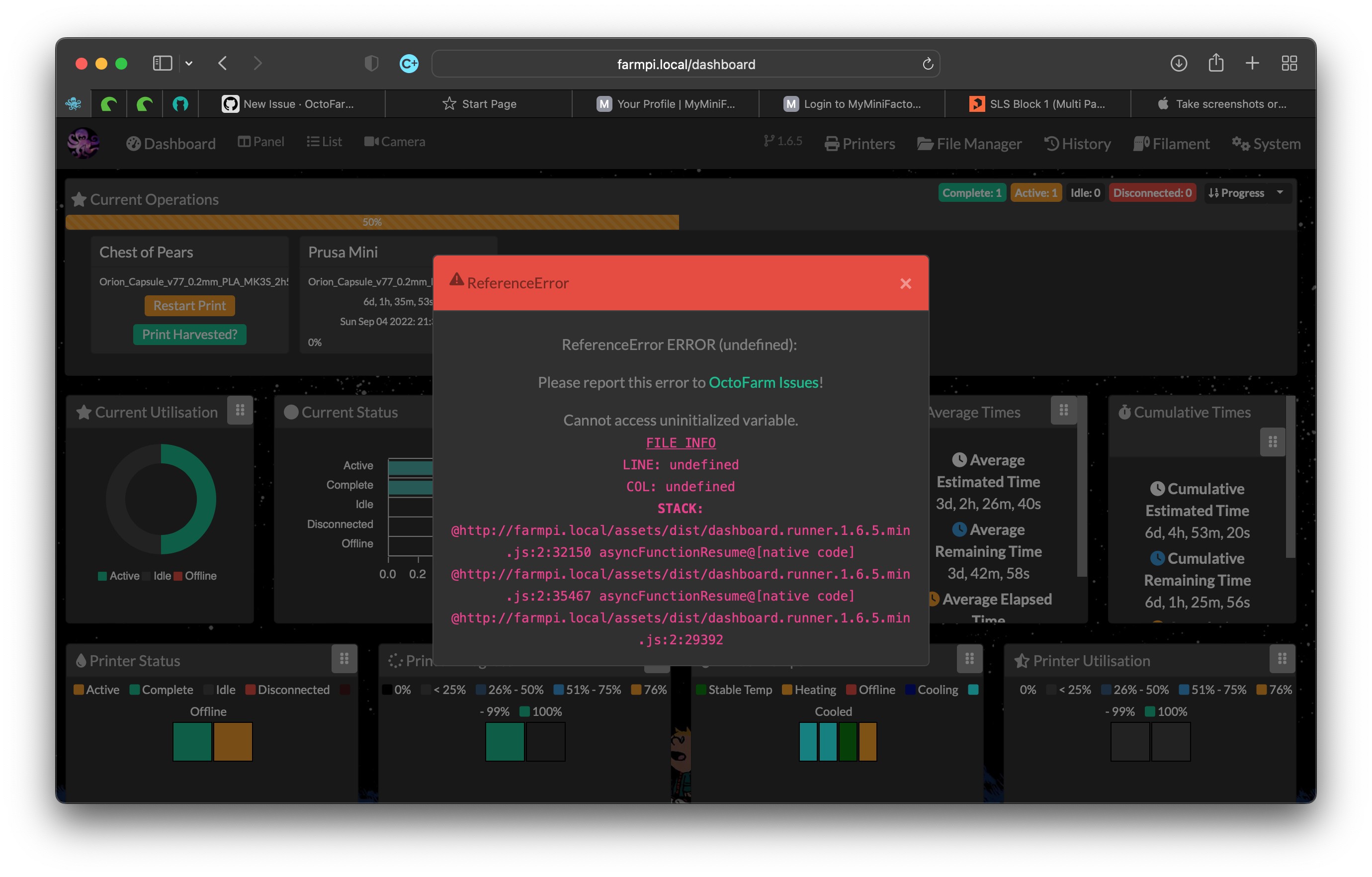 Reference Error · Issue #1191 · OctoFarm/OctoFarm · GitHub