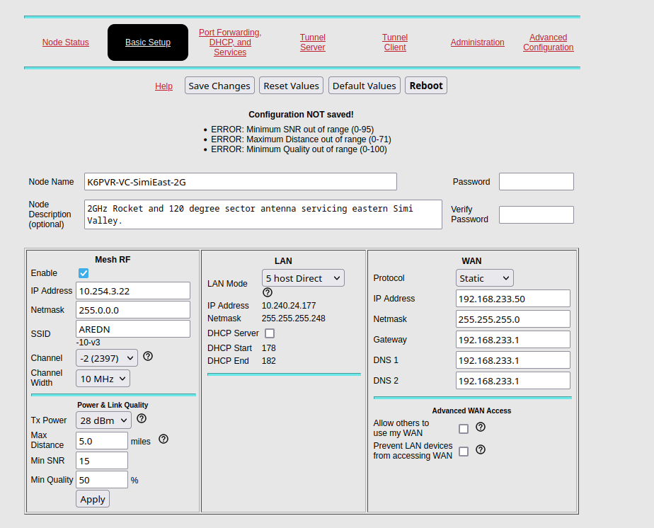 Can't enable RF · Issue #402 · aredn/aredn · GitHub