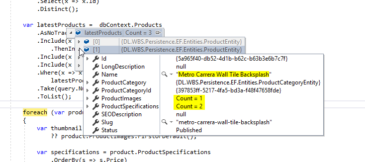 Eager loading fails to include collections for the first item in the source collection · Issue ...