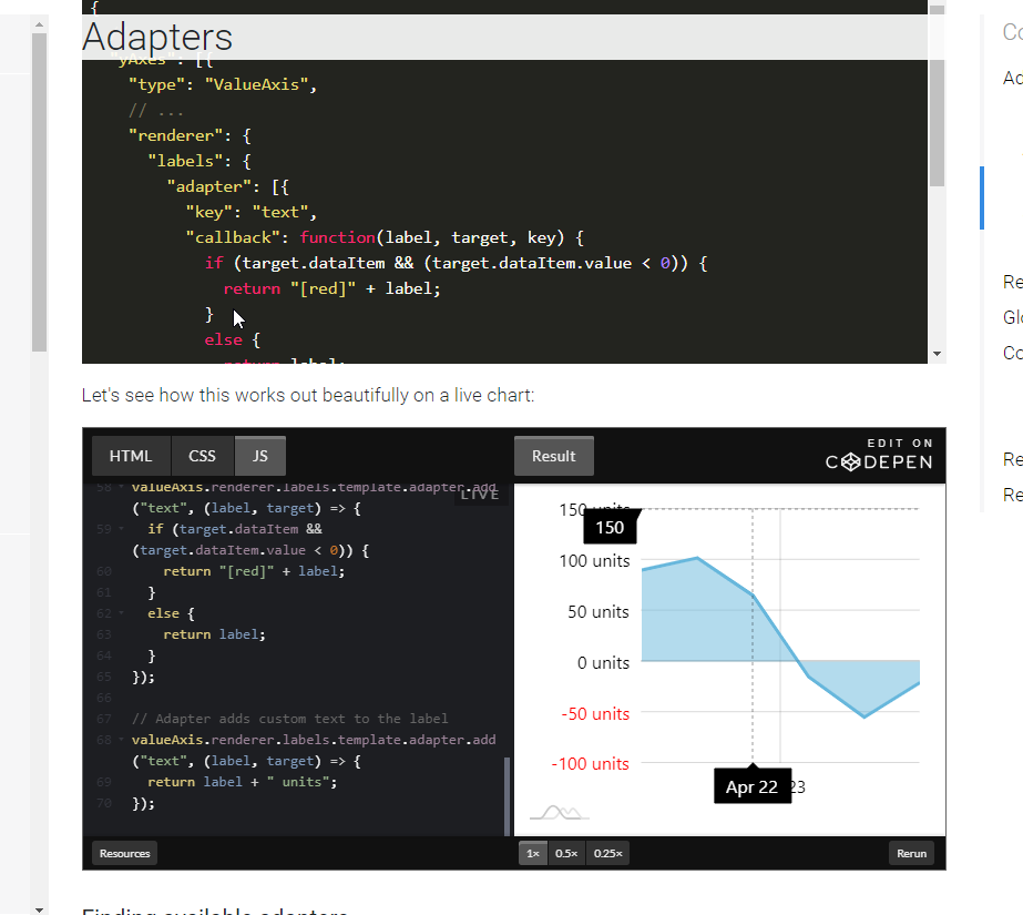 Adapters using JSON-based config don't seem to work · Issue #649 · amcharts/amcharts4 · GitHub