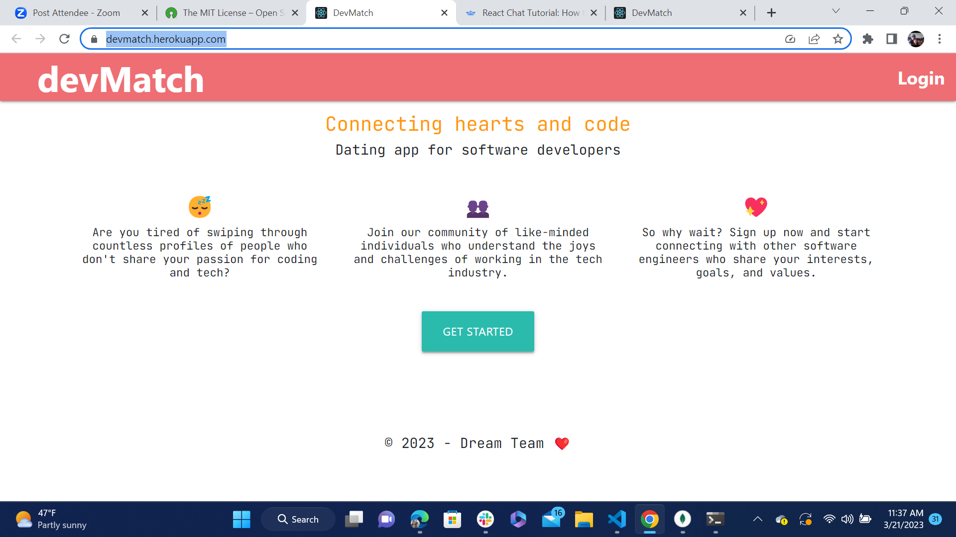 GitHub - KoreyCollazo/devMatch