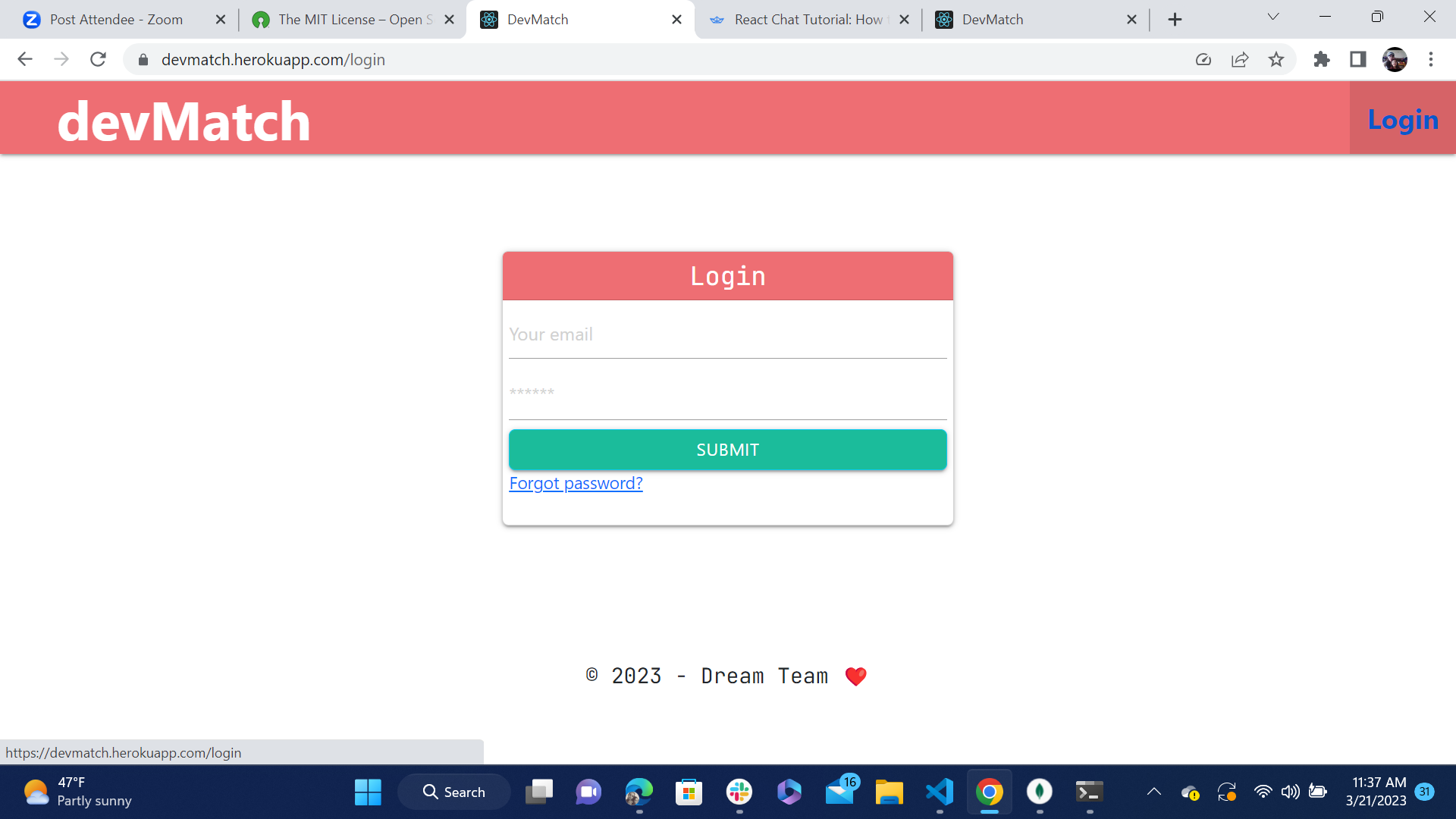 GitHub - KoreyCollazo/devMatch