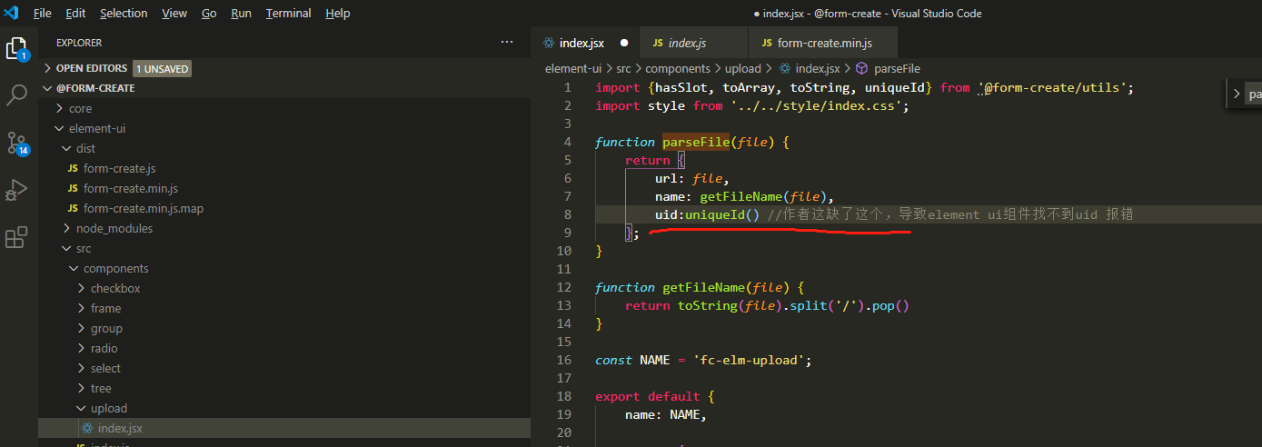 upload组件 vue2.6x版本以上不兼容 · Issue #207 · xaboy/form-create · GitHub