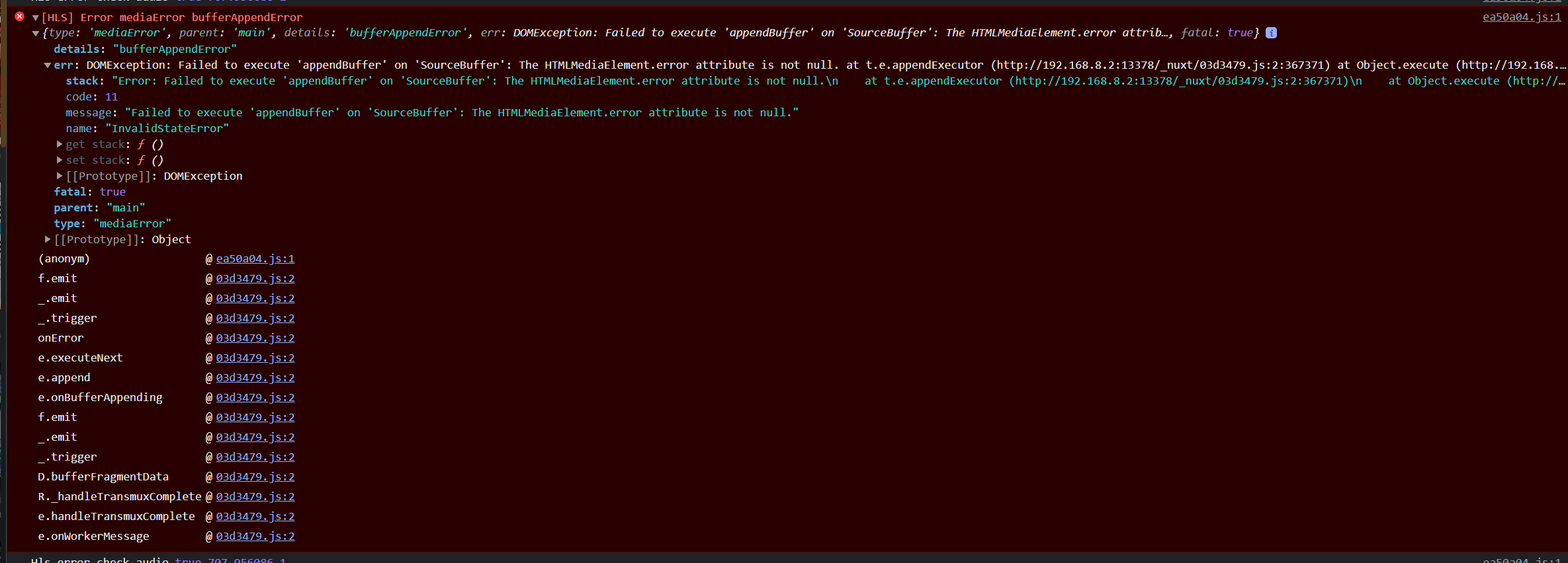 [HLS] Error mediaError bufferAppendError · Issue #310 · advplyr/audiobookshelf · GitHub