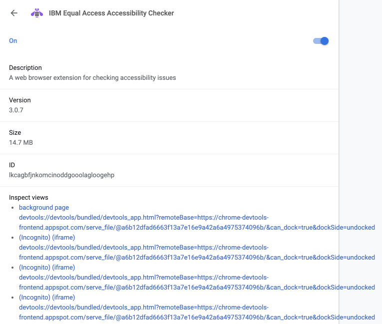 [BUG] Chrome Checker unable to fully scan in incognito mode · Issue #187 · IBMa/equal-access ...