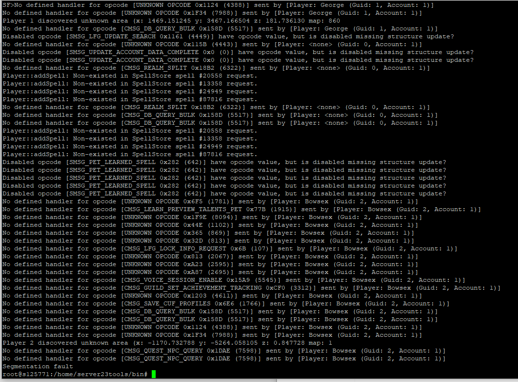 Lots of errors & GM commands cause crash · Issue #787 · ProjectSkyfire ...