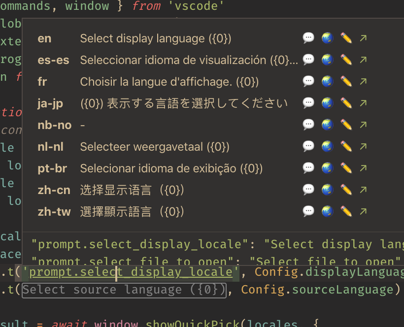 Missing translation globe in editor · Issue #282 · lokalise/i18n-ally · GitHub