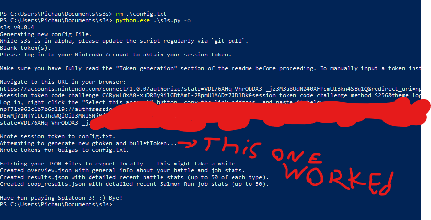 9403 error from Nintendo · Issue #22 · frozenpandaman/s3s · GitHub