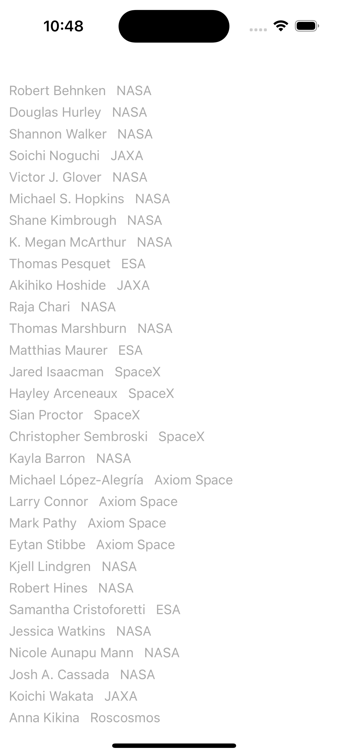 GitHub - AlejandroRkhmv/SpaceXAstronauts: get SpaceX Astronauts from API