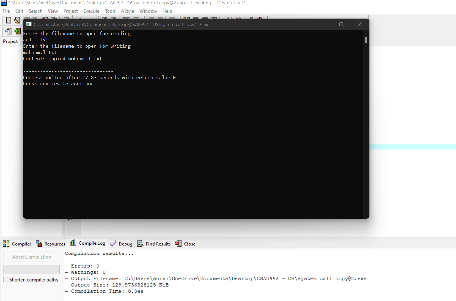 GitHub - DundeShini/CSA0492-OPERATING-SYSTEM