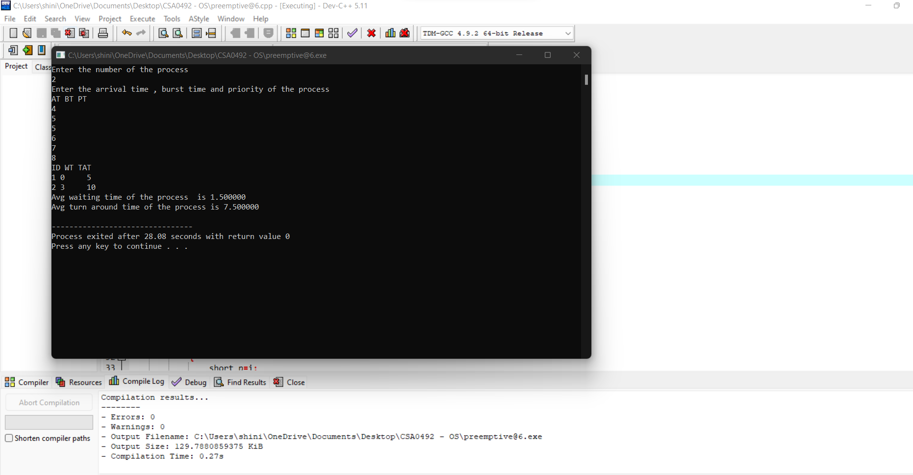 GitHub - DundeShini/CSA0492-OPERATING-SYSTEM