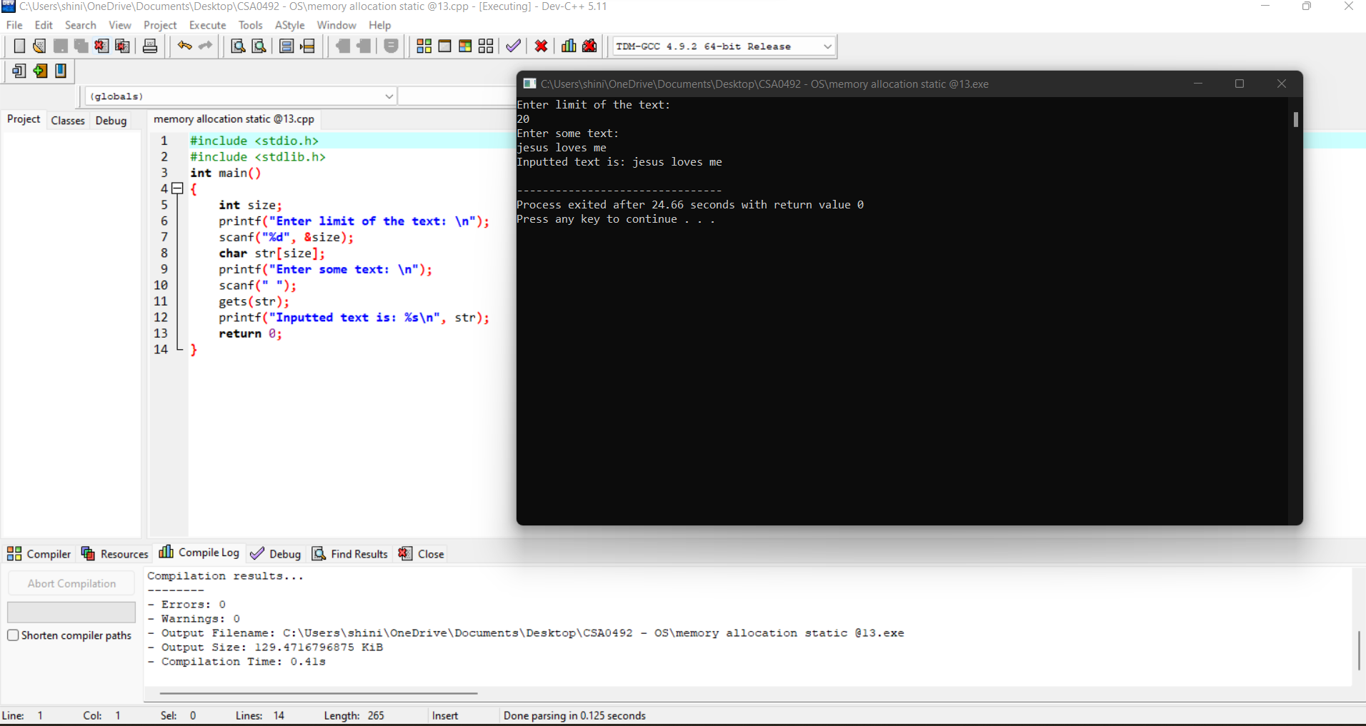 GitHub - DundeShini/CSA0492-OPERATING-SYSTEM