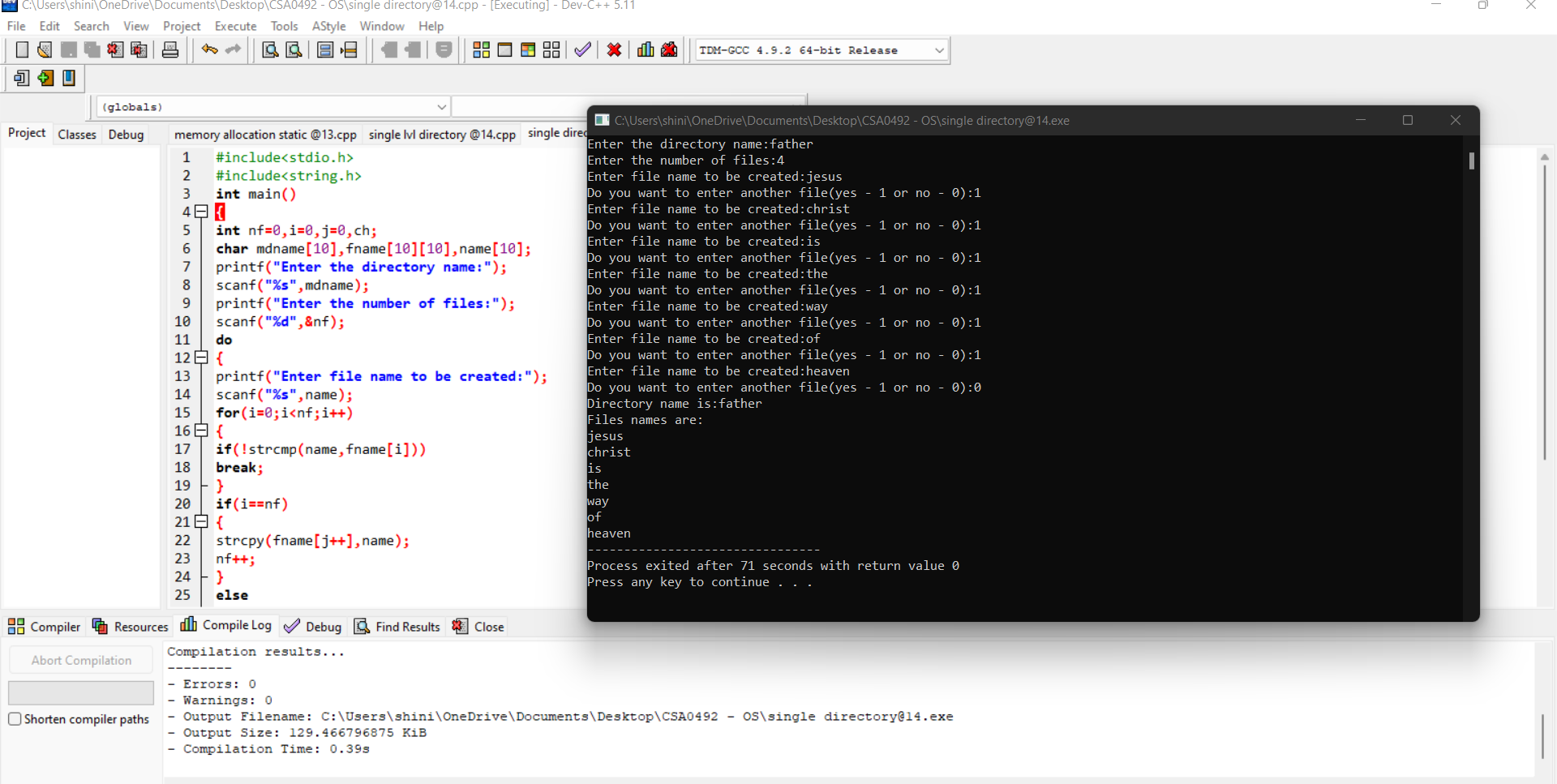 GitHub - DundeShini/CSA0492-OPERATING-SYSTEM
