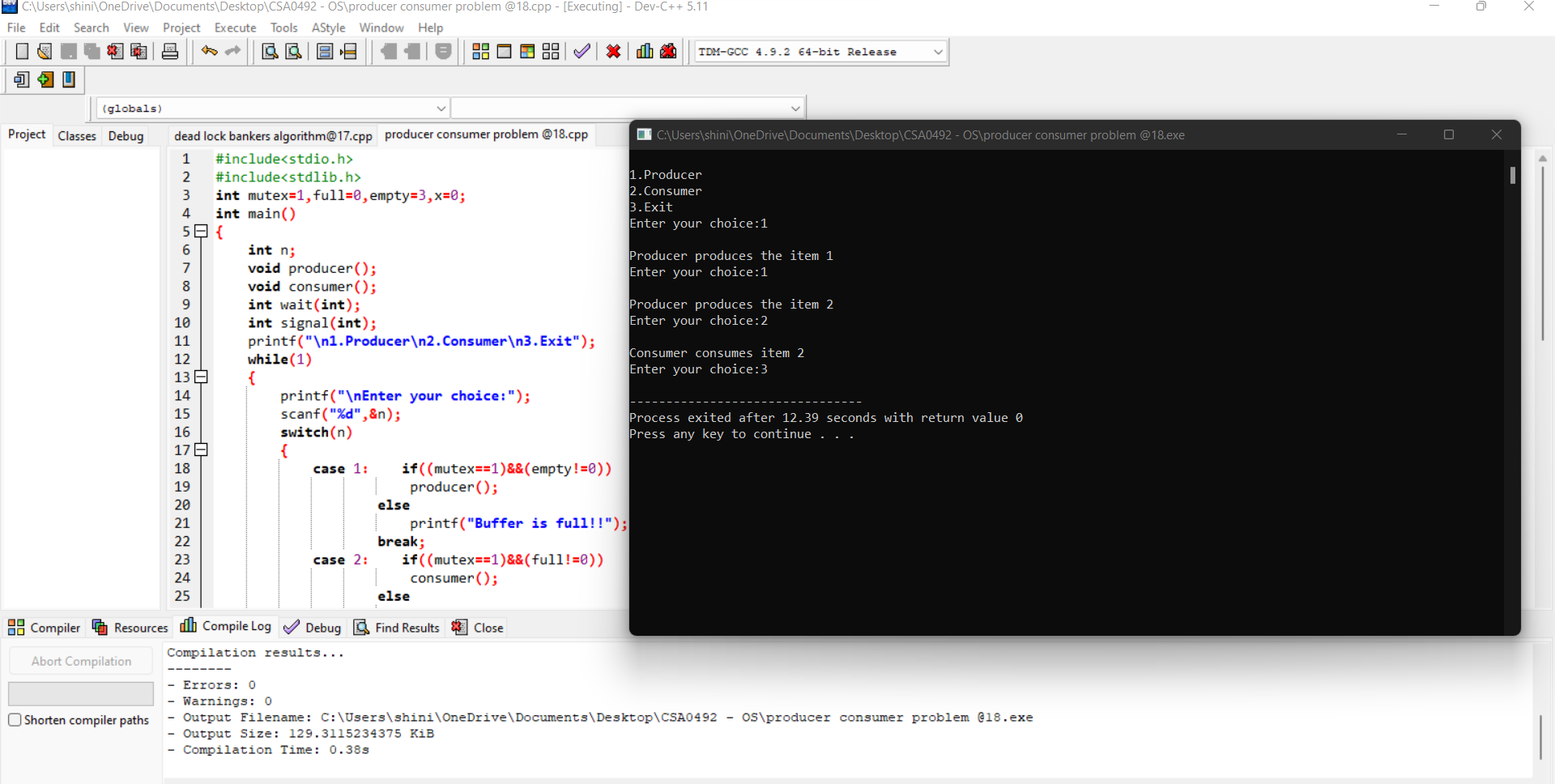 GitHub - DundeShini/CSA0492-OPERATING-SYSTEM