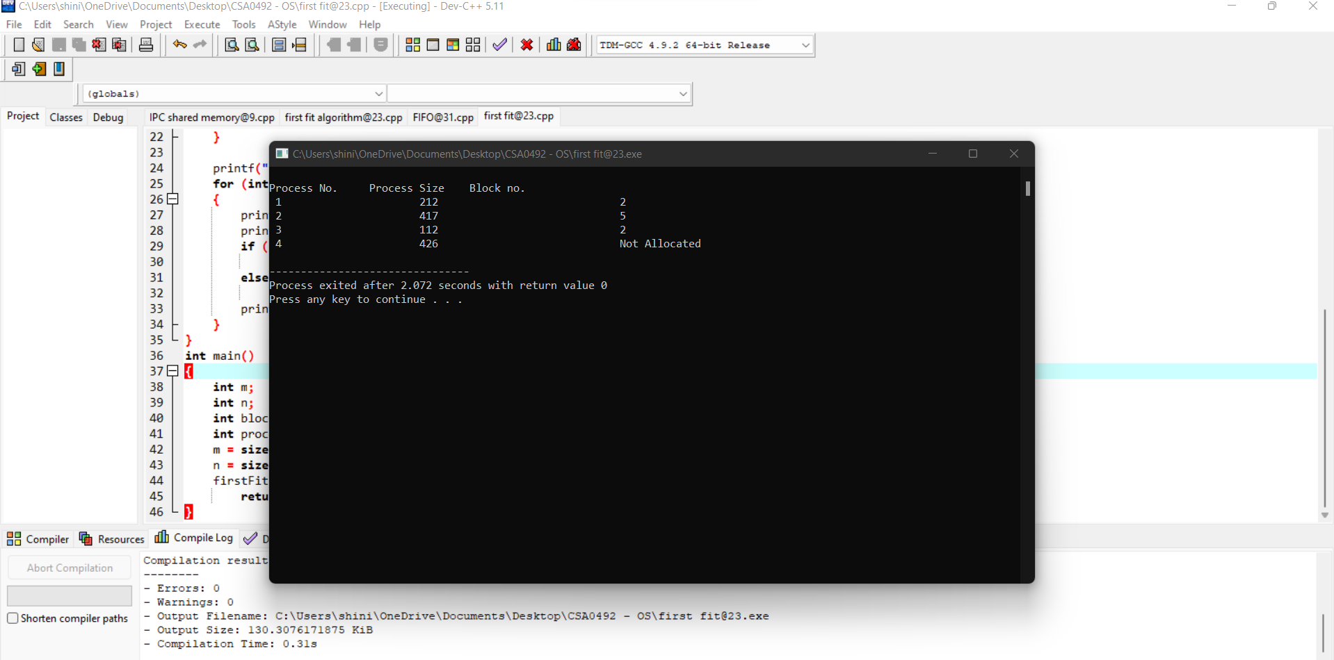GitHub - DundeShini/CSA0492-OPERATING-SYSTEM