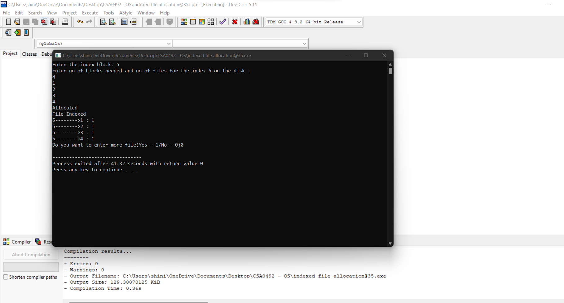 GitHub - DundeShini/CSA0492-OPERATING-SYSTEM