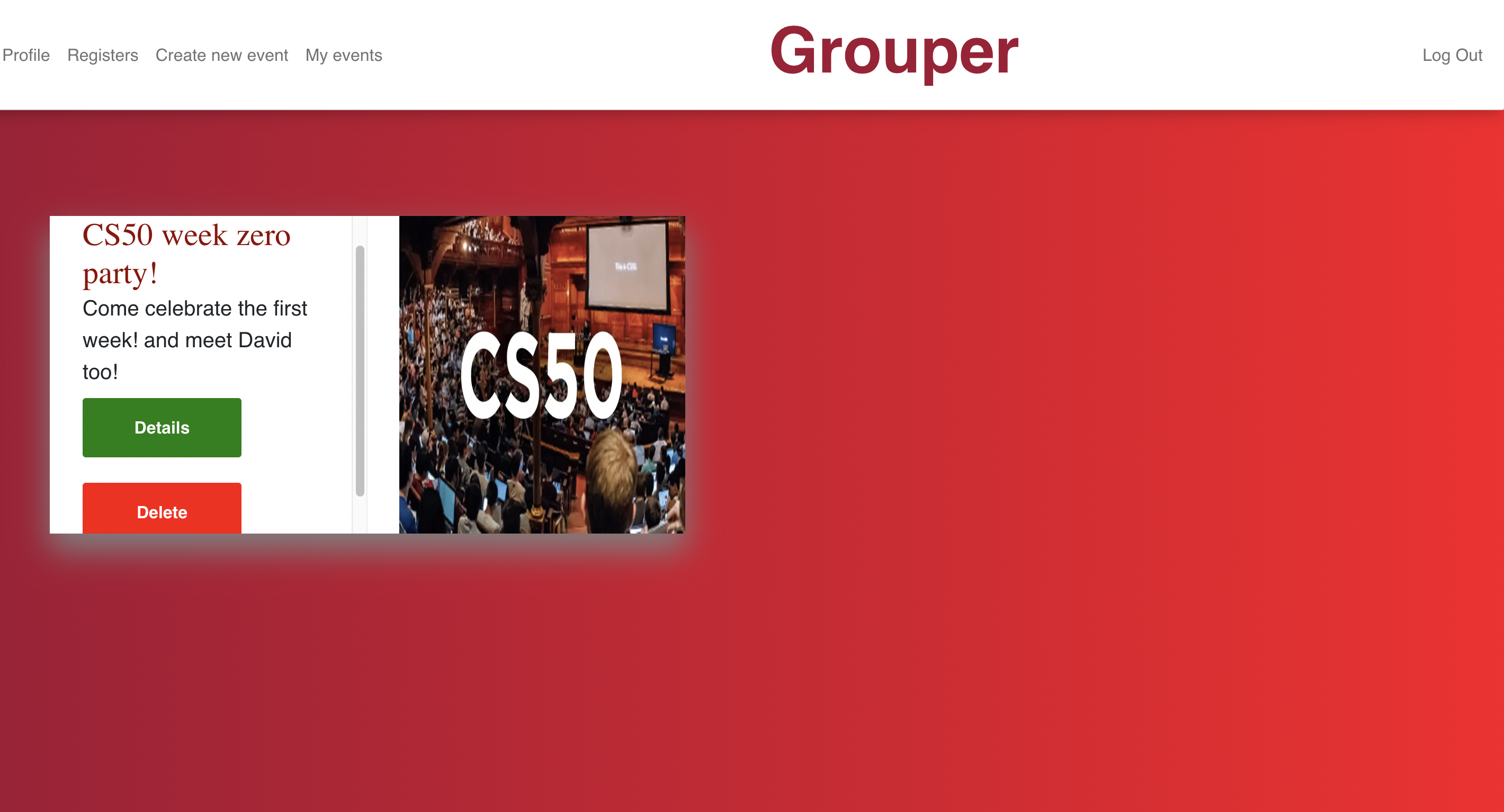 GitHub - mayatwik/Grouper: My final project at CS50x course at Harvard University