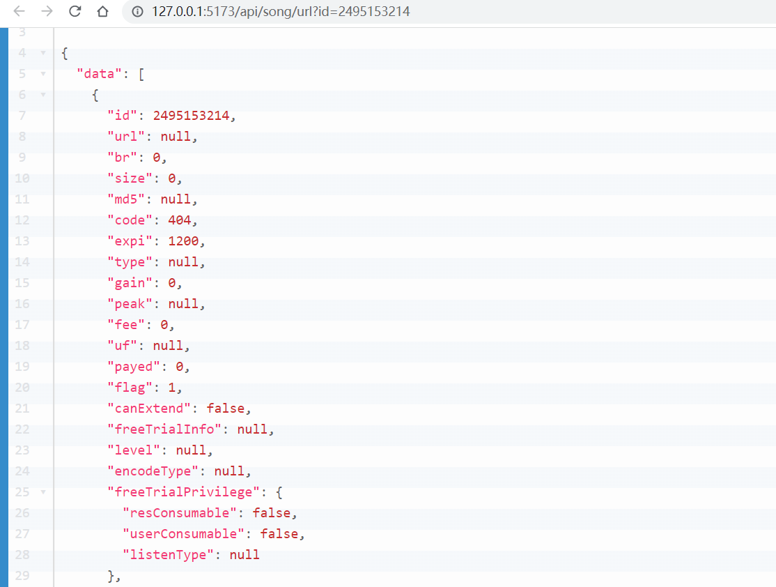 通过 /song/url?id=xxxxxx 和/song/url/v1?id=xxxxxx 接口获取电台节目URL返回的url为null · Issue #1648 · Binaryify ...
