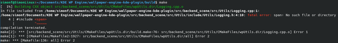 Unable to "make" the plugin. No such file or directory · Issue #228 · catsout/wallpaper-engine ...